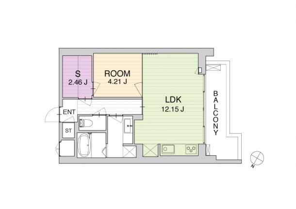 305｜1LDK+S – 高宮グリーンハイツ