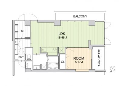 303｜1LDK – 高宮グリーンハイツ